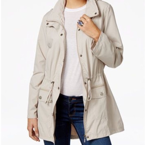 Style & Co. | Jackets & Coats | Style Co Hooded Anorak Jacket White ...